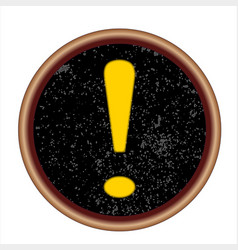 Typewriter key layout Royalty Free Vector Image