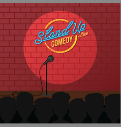 Stand up comedy open mic Royalty Free Vector Image