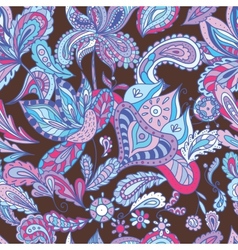 Summer pattern with indian motifs Royalty Free Vector Image