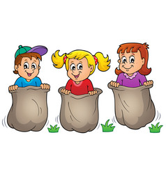 Kids play theme image 1 Royalty Free Vector Image