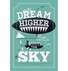 Inspirational Retro Poster Design Royalty Free Vector Image
