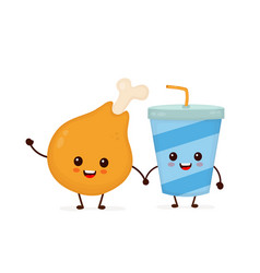 Funny happy cute happy smiling ice cream Vector Image