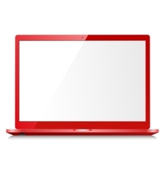 Red laptop Royalty Free Vector Image - VectorStock