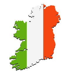 Map with national flag Royalty Free Vector Image