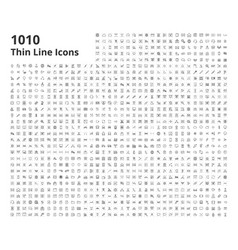 Bundle 1010 icons Royalty Free Vector Image - VectorStock