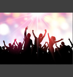 Party crowd background Royalty Free Vector Image