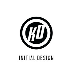 Initial ub logo concentric circle line clean Vector Image