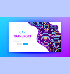 Fast truck neon sign Royalty Free Vector Image