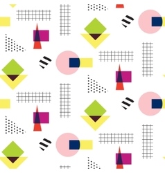 Memphis retro 80s seamless pattern Royalty Free Vector Image