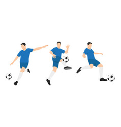 Football soccer players group Royalty Free Vector Image