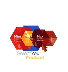 Select choice template Royalty Free Vector Image