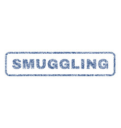 Smuggling textile stamp Royalty Free Vector Image