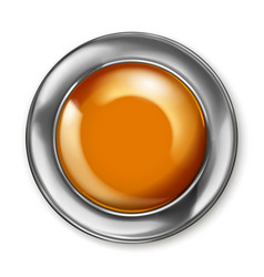 Metallic button Royalty Free Vector Image - VectorStock