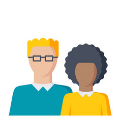 Students couple icon Royalty Free Vector Image