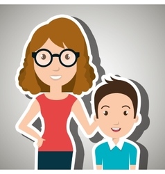 Myanmar student character with expression Vector Image