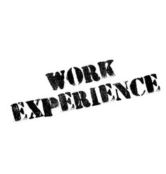 Work experience rubber stamp Royalty Free Vector Image