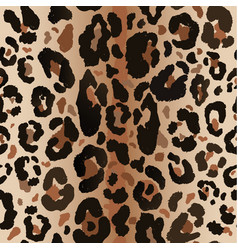 Seamless leopard wild nature pattern Royalty Free Vector