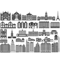 Heritage mansion building Royalty Free Vector Image