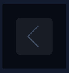 Disabled left arrow button ui element template Vector Image