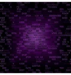 Purple security background with HEX-code Vector Image