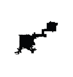 Simple city map of denver colorado usa Royalty Free Vector