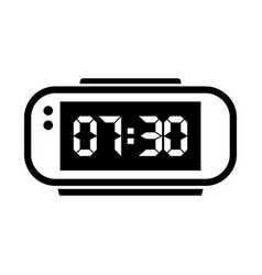Digital alarm clock icon Royalty Free Vector Image