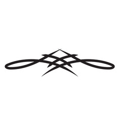 Decorative line ornament element Royalty Free Vector Image