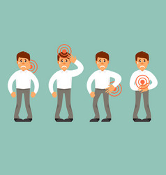 Types pain Royalty Free Vector Image - VectorStock