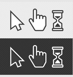 Smooth cursors Royalty Free Vector Image - VectorStock