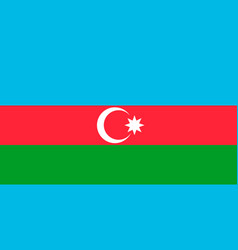 Flag of azerbaijan Royalty Free Vector Image - VectorStock
