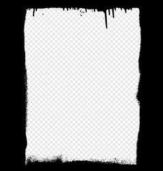 Graffiti frame on a transparent background Vector Image
