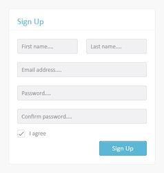 Newsletter sign up Royalty Free Vector Image - VectorStock