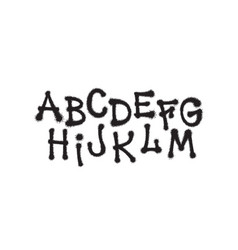 Sprayed los angeles font graffiti with overspray Vector Image