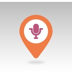 Red technology gps map pointer Royalty Free Vector Image