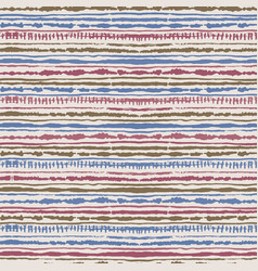 Ikat wave blue seamless pattern Royalty Free Vector Image