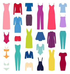 Fashion color icon set Royalty Free Vector Image