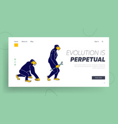 Biology human evolution stages evolutionary Vector Image