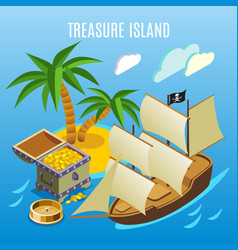 Isometric game islands collection Royalty Free Vector Image