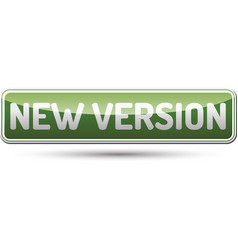 New version button Royalty Free Vector Image - VectorStock