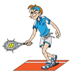 Tennis hippo Royalty Free Vector Image - VectorStock