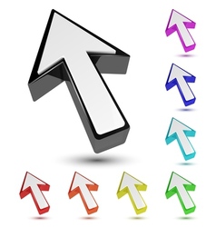 Set of different mouse cursors Royalty Free Vector Image