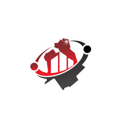 Investment solutions logo design template Vector Image