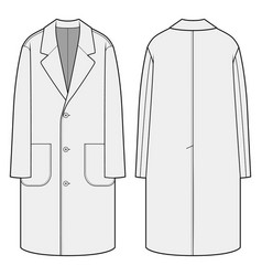 Long sleeve shirts fashion flat sketch template11 Vector Image