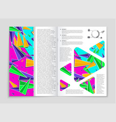 Modern cover design background set a4 format Vector Image