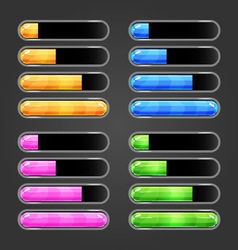 Game resource bar-set 4 Royalty Free Vector Image