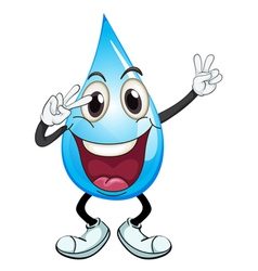 Crying water drop set Royalty Free Vector Image