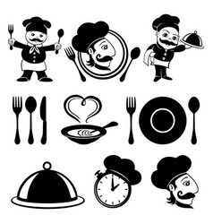 Logo for a cafe restaurant or menu stylized Vector Image