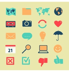 Social media web icons symbols logos Royalty Free Vector