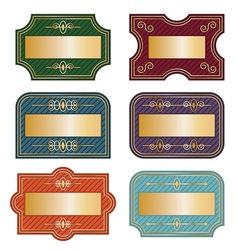 Blank labels Royalty Free Vector Image - VectorStock