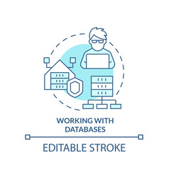 Machine learning algorithms concept icon Vector Image